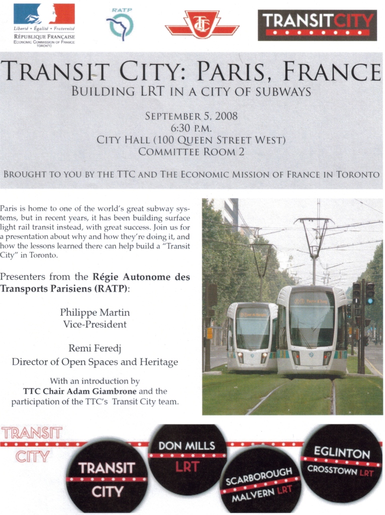 Transit City, Paris – Steve Munro