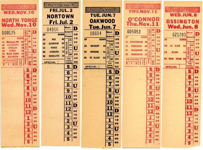 TTC Transfers: 1954/55 – Steve Munro