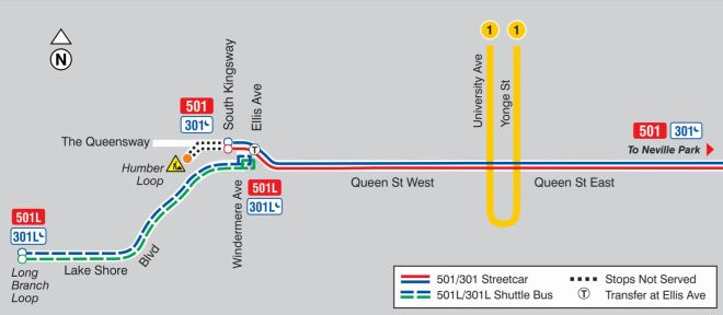 501 Queen Returns to Humber Loop – Steve Munro