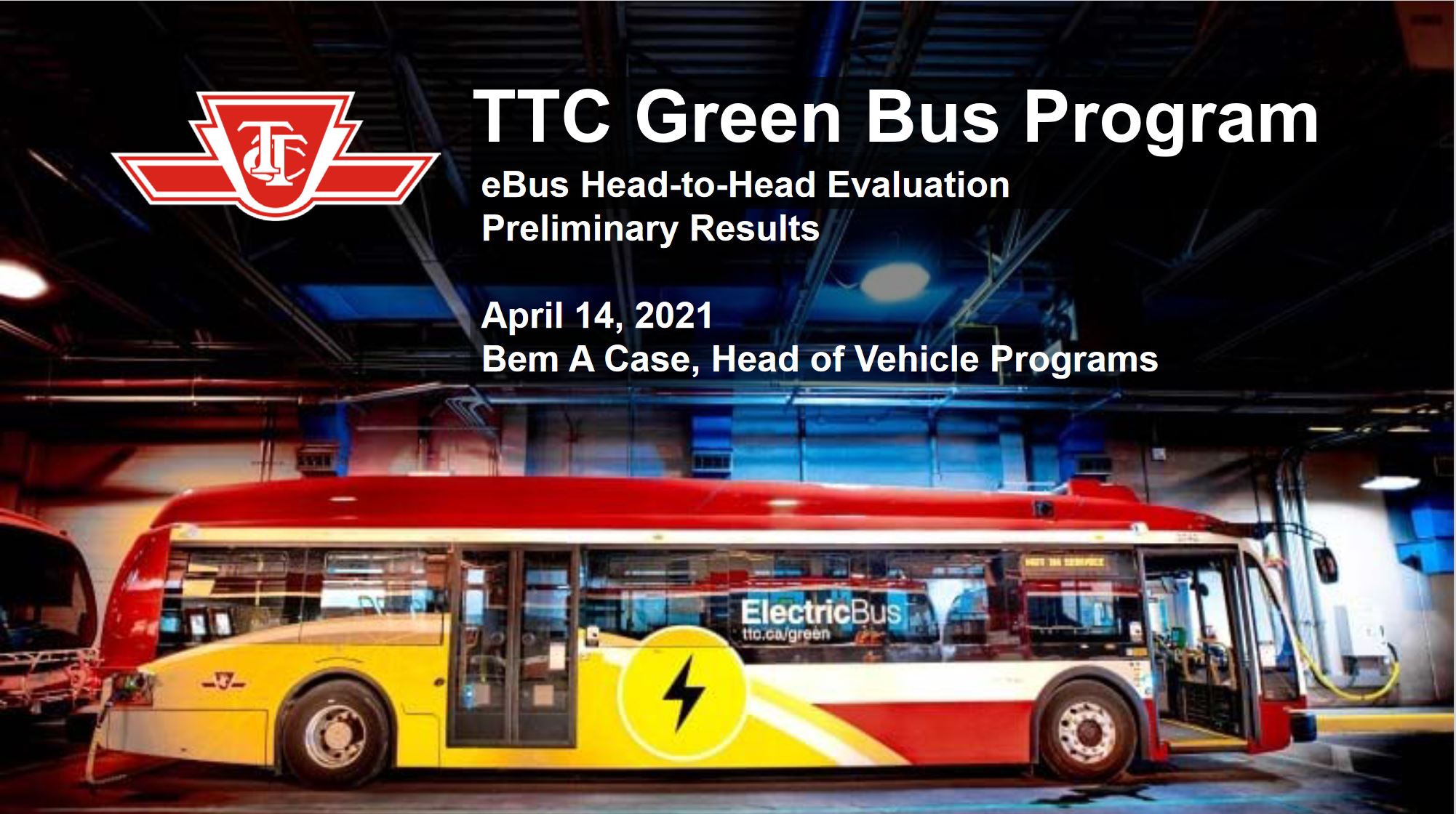 TTC eBus Update April 14, 2021 – Steve Munro