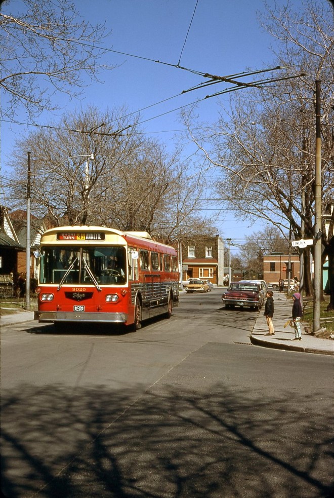 A Brand New Electric Bus for the TTC: 9020 on Charter April 20, 1969 ...