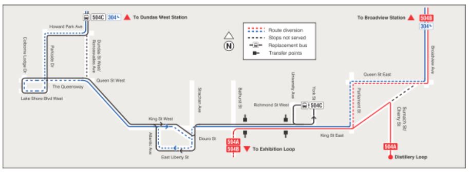504A King Service Returns to Distillery Loop – Steve Munro