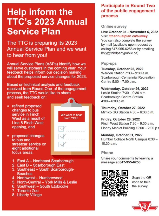 TTC 2023 Annual Service Plan, Round 2 – Steve Munro
