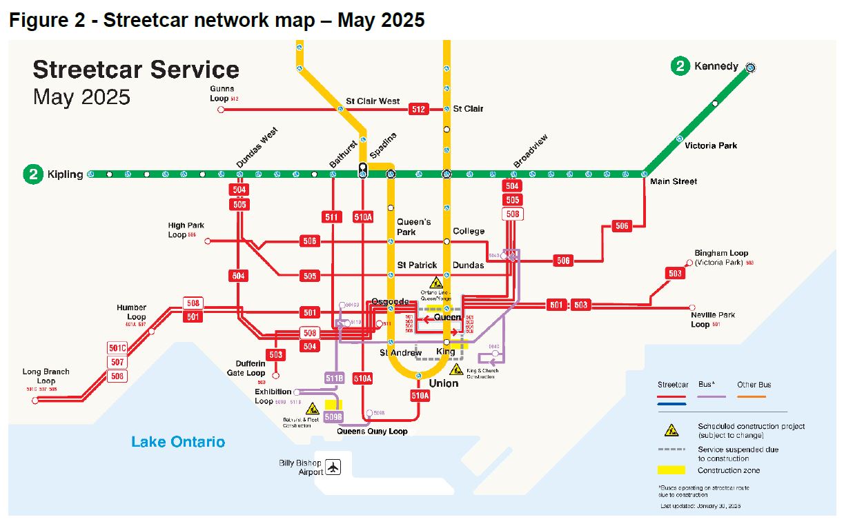 TTC Service Changes Effective May 11, 2025 – Steve Munro